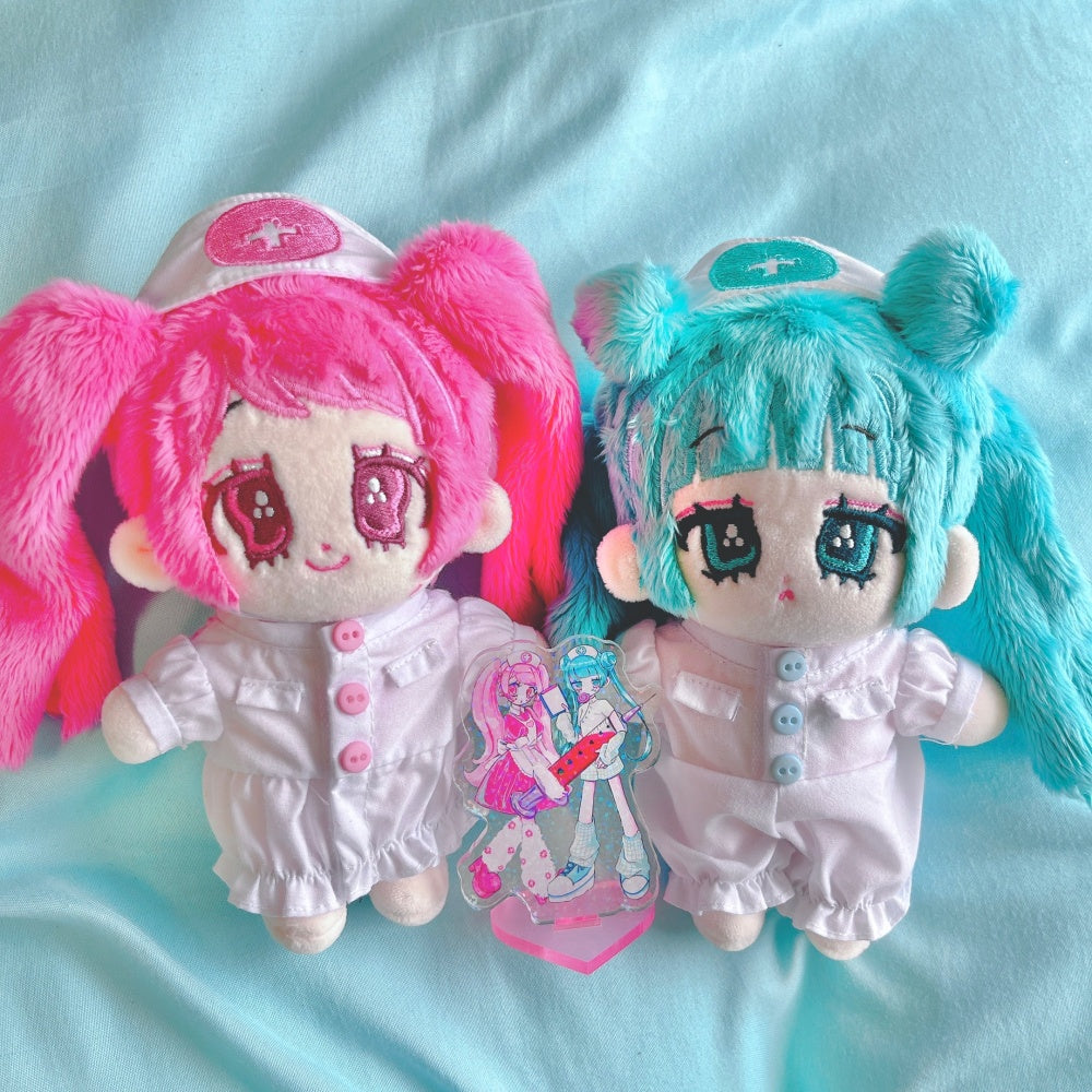Twin plush dolls by @tetemie – StarrToy