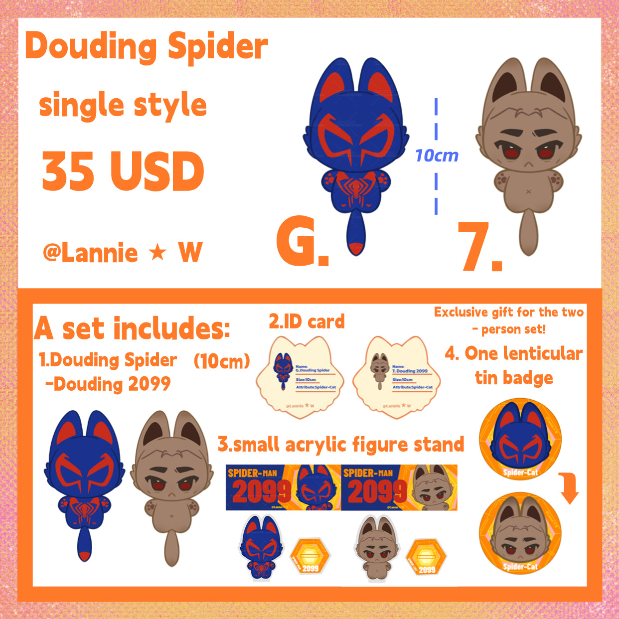 [Pre-order] Mini Little Bean Spider 10cm Plush Doll（Limited Quantity ...